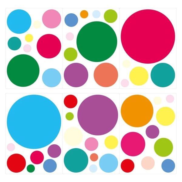 Wandtattoo - Punkte / Bunt
