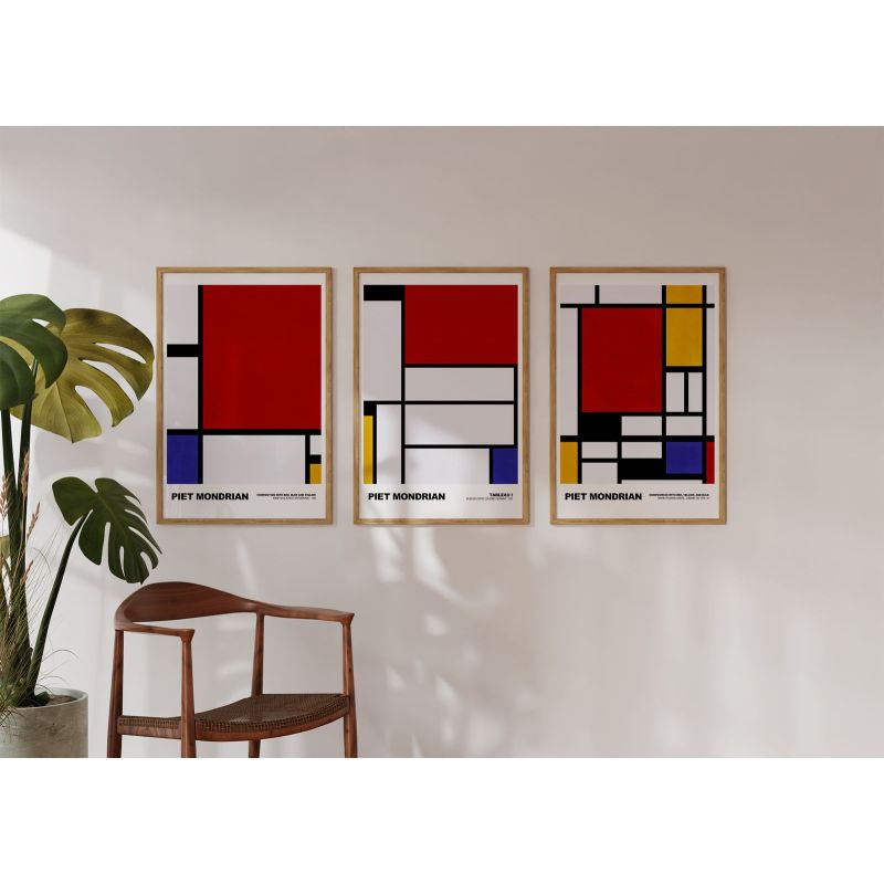 Poster - Piet Mondrian Sammlung / Set von 3