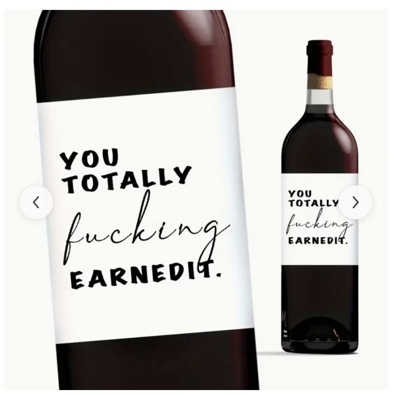 Flaschenaufkleber - Du hast es dir wirklich verdient